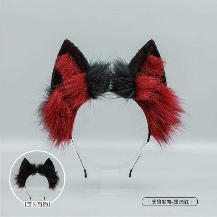 Wolf Ear Headdress Cat Ear cosplay Wolf Tail Wolf Series Men Women ...