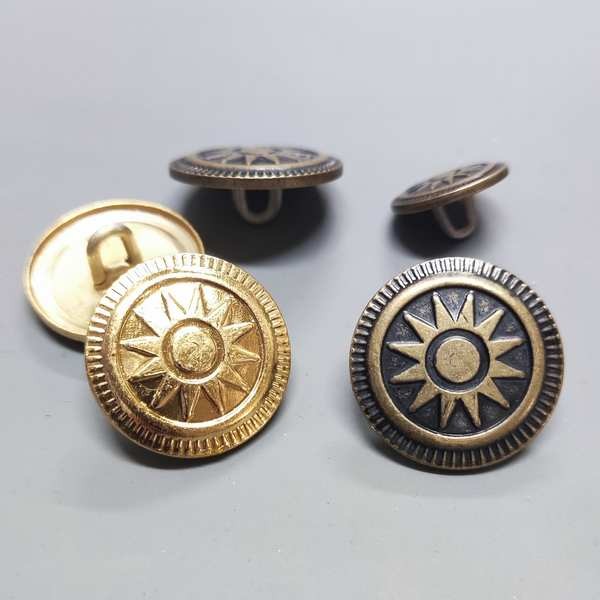 butang baju melayu exclusive butang tudung Sun Metal Copper Button ...