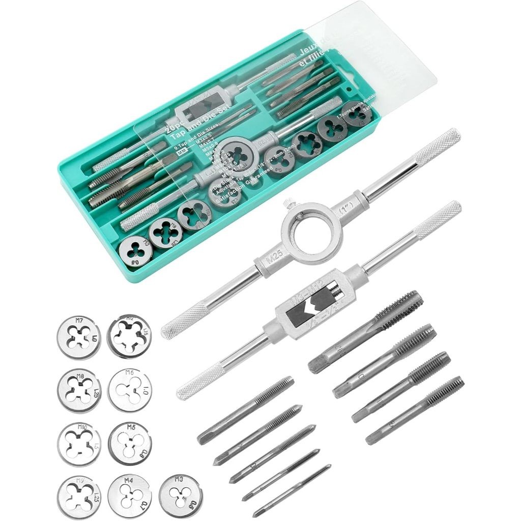 Tool and Tap Thread Tool Set Dart Nut Bolt M3-M12 - Tap and Die Tool ...