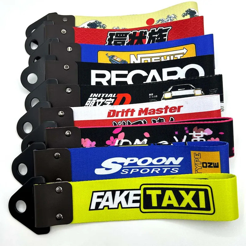 JDM Racing Sports Style Tow Strap Universal Race Towing Bars Nylon Car ...