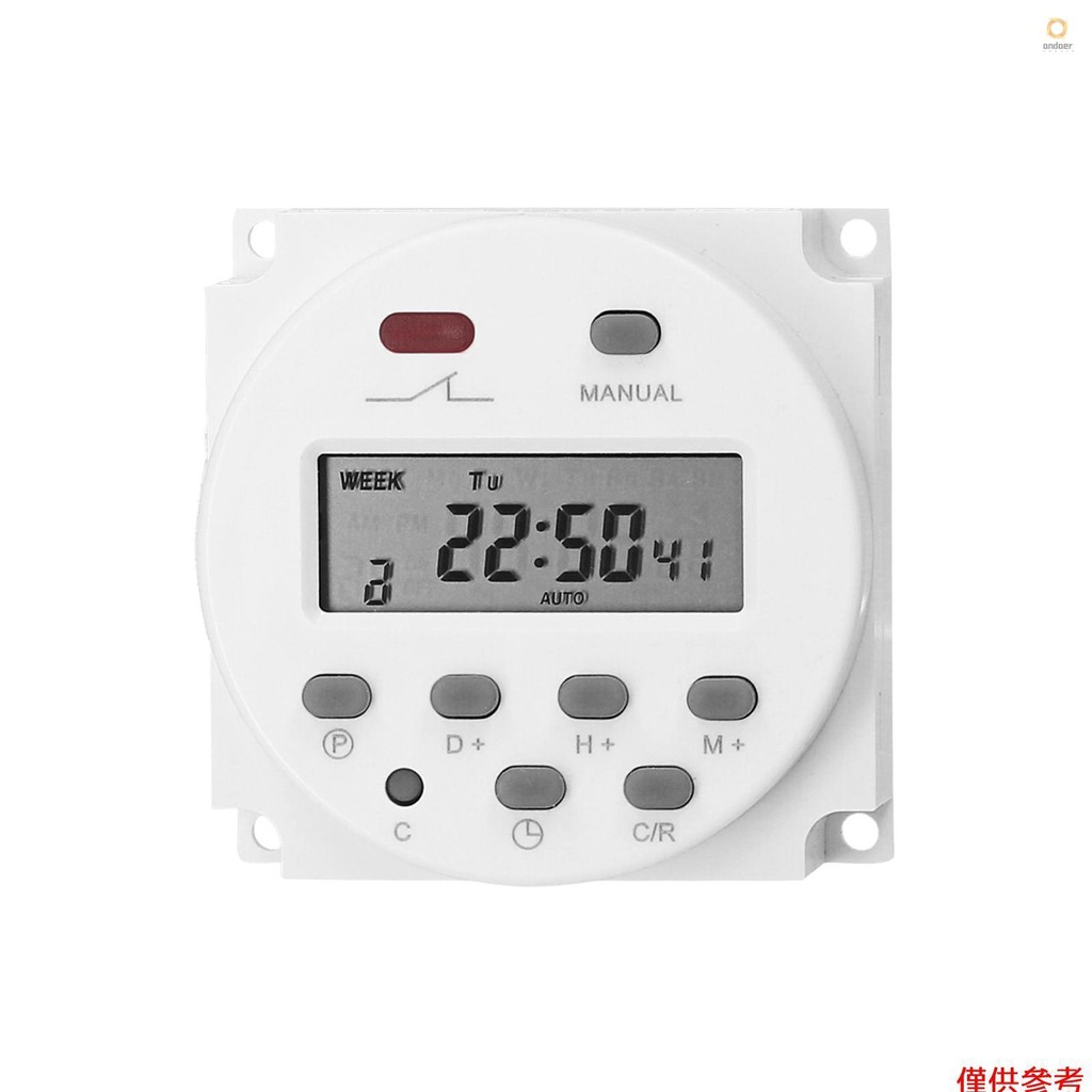 Weekly Programmable Digital Timer Switch Panel Mounted Electrical Timer ...