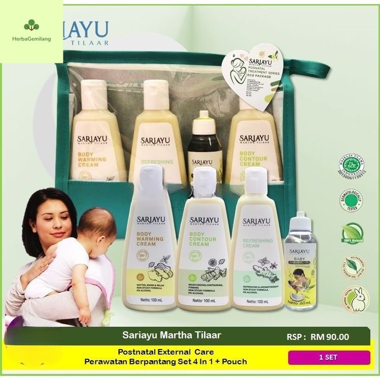 SARI AYU SET HABIS BERSALIN MINI PEK 4 in 1 + FREE POUCH Ready Stock SET BERPANTANG | Shopee ...