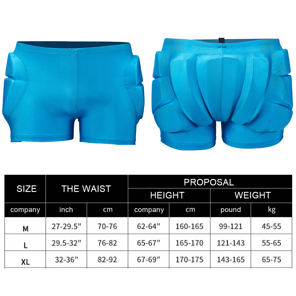 Outdoor Sports Padded Shorts Hip Protection Shorts for Snowboard Skate ...