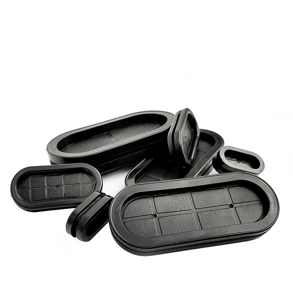 Black Oval Double-sided Seal Grommets Rubber Plug O-ring Wire ...