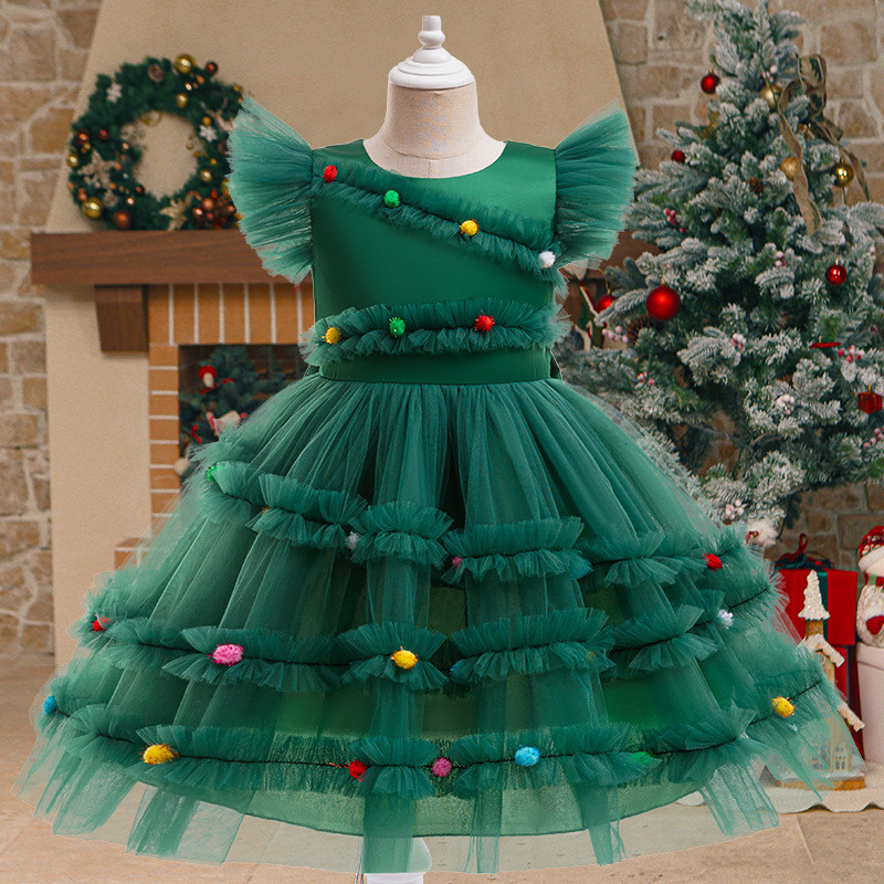 High Quality Children Xmas Carnival Party Santa Claus Princess Costume ...