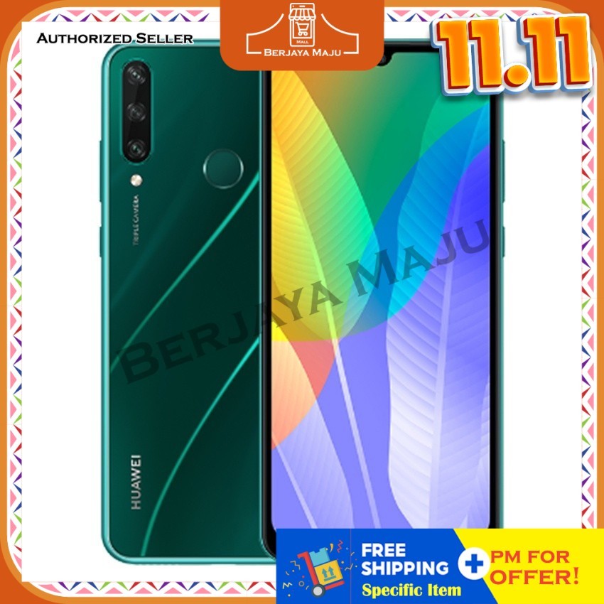 (OLD MODEL) Huawei Y6P 4Gb + 64GB (Emerald Green, Midnight Black ...