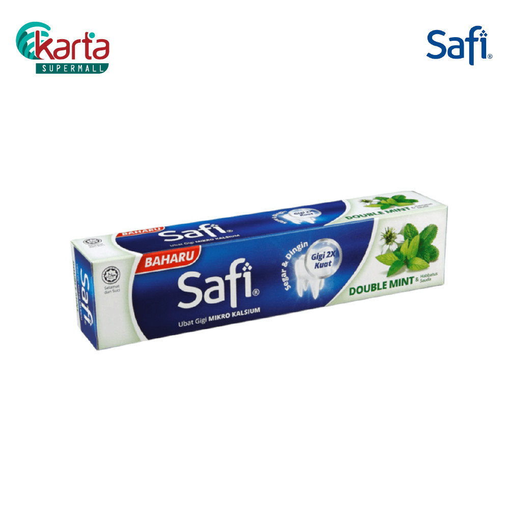 Safi Micro Calcium Toothpaste with Double Mint & Habbatus Sauda (175g ...