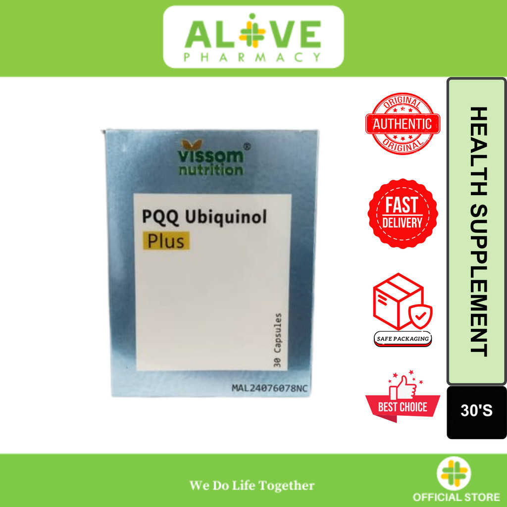 VISSOM PQQ UBIQUINOL PLUS 30'S (3X10CAP) | Shopee Malaysia