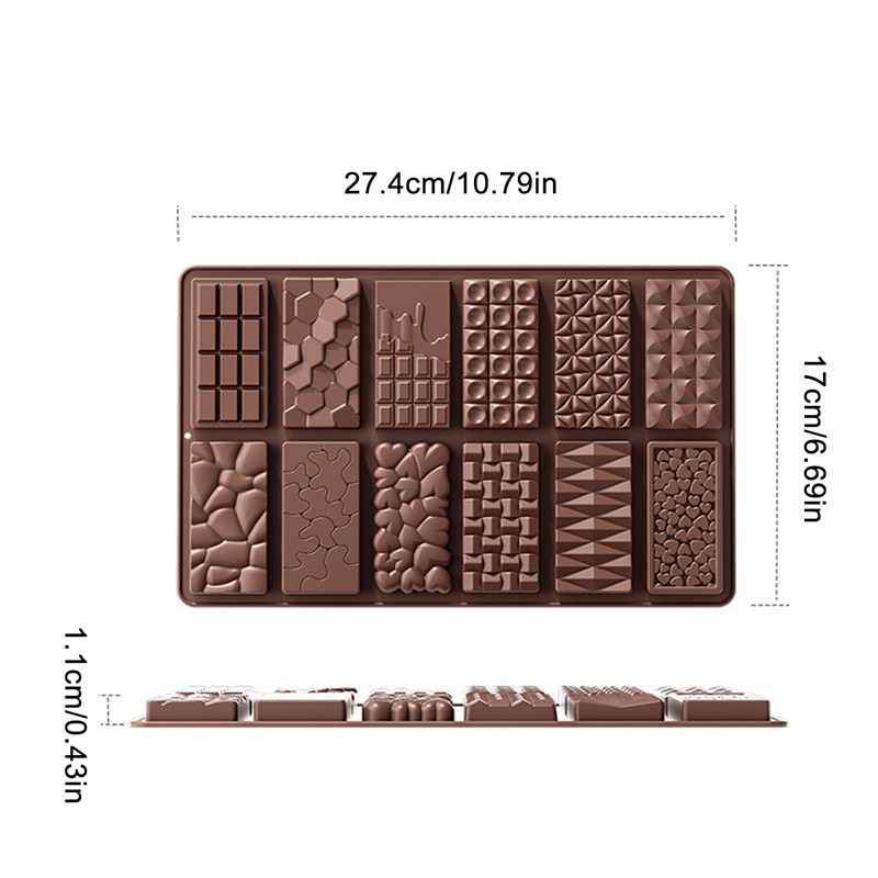 GYT Silicone Chocolate Molder Bar Baking Jelly Resin Crafting Molder ...