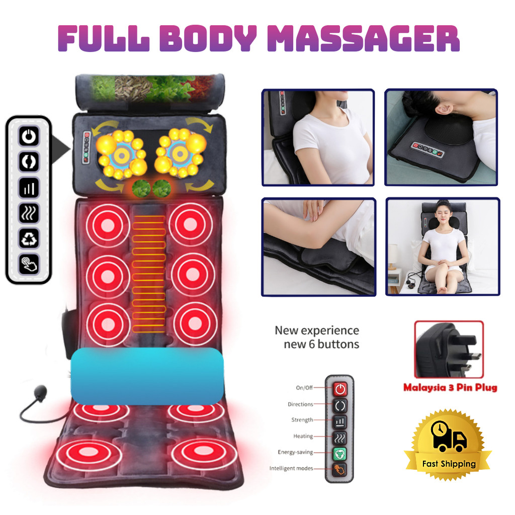 Upgrade Electric Vibration Back Neck Waist Foot Body Massager Massage ...