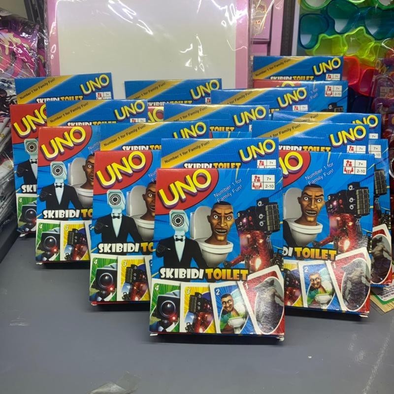 Skibidi Toilet version of Uno cards include 108 cards | Shopee Malaysia