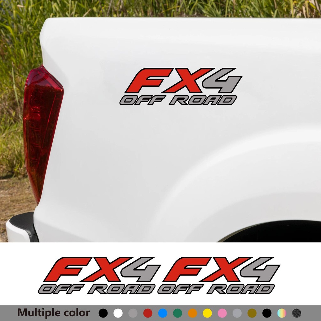 2pcs FX2 FX4 Off Road Car Stickers Apply For Ford Ranger Raptor F150 ...