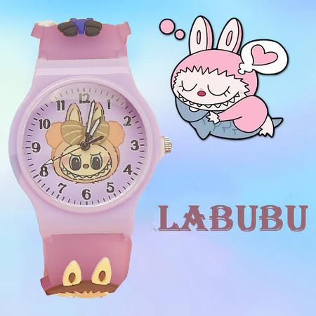 Labubu Kids Quartz Watch Children Colourful 3D Wristwatch Cartoon ...