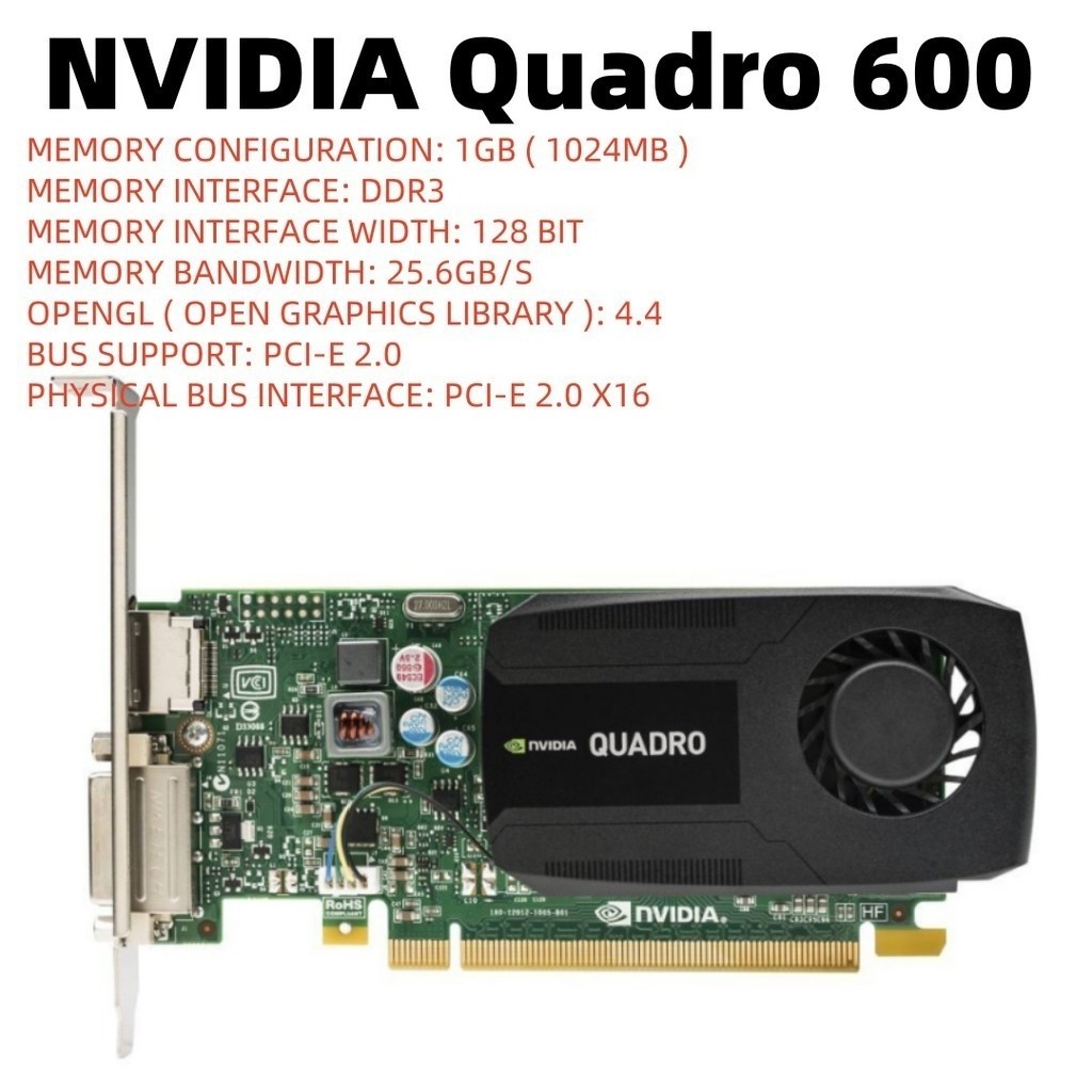 NVIDIA Quadro 600 Q600 Graphics 1G Professional Graphics Card Q600 ...
