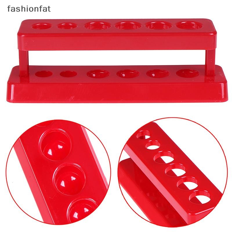 [fashionfat] Laboratory Test Tube Holder 6 Hole Plastic Rack Red Stand ...