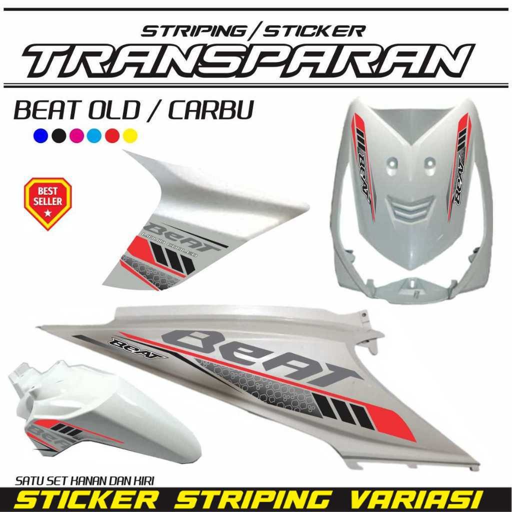 Polet STICKER LIST MOTIF Striping Sticker Transparent uv HONDA BEAT ...