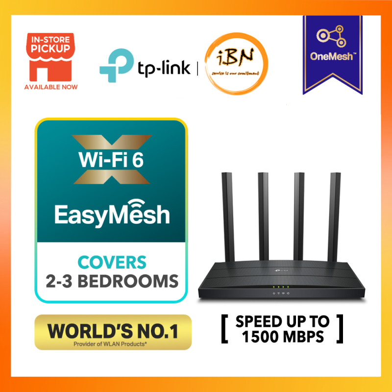 TP-Link Easymesh Archer AX12 - AX1500 Dual Band Wireless AX WiFi 6 ...