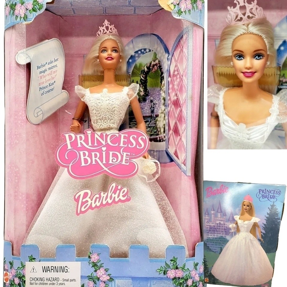 Barbie Princess Bride With Mirror 2001 Doll芭比公主新娘婚礼镜子娃娃 WBZ3 | Shopee ...