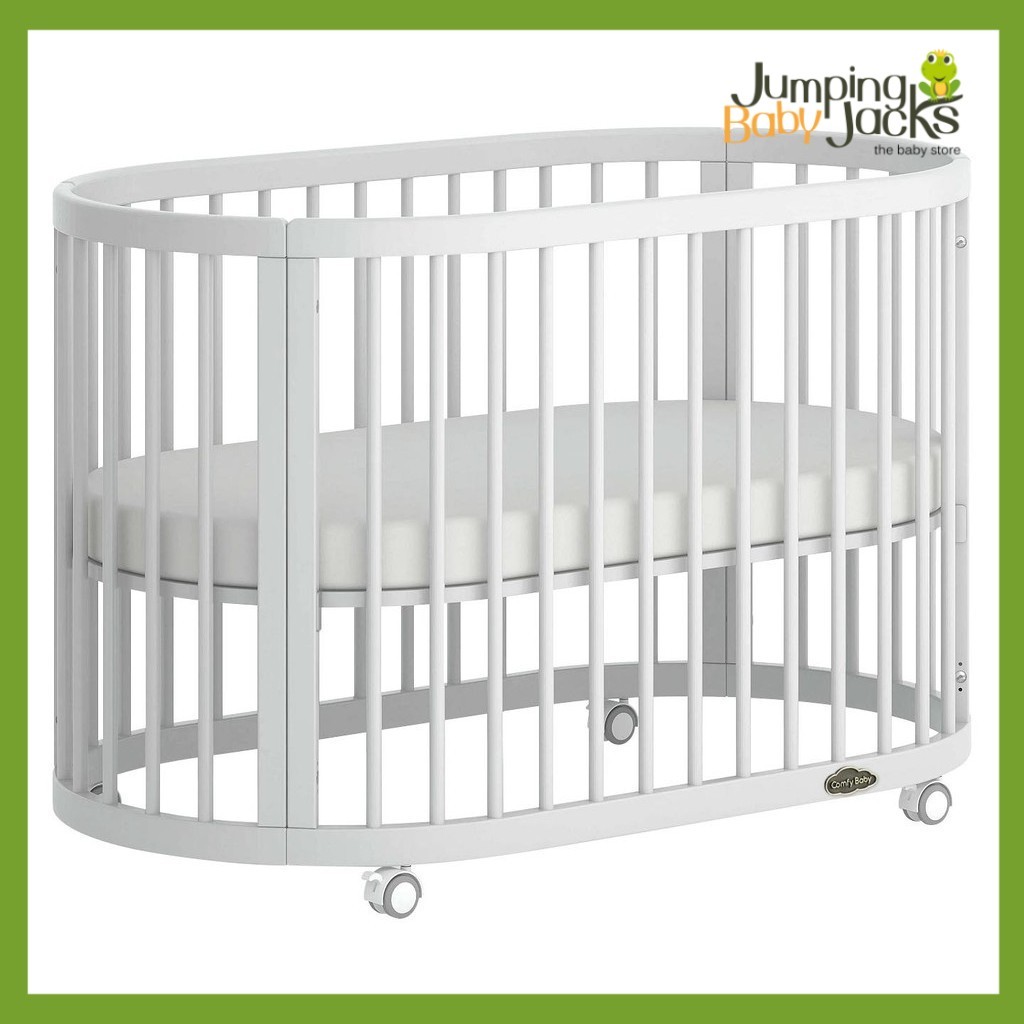 ComfyBaby Oasis Baby Cot - Barley White (66 x 120 x 10 cm ) | Shopee ...