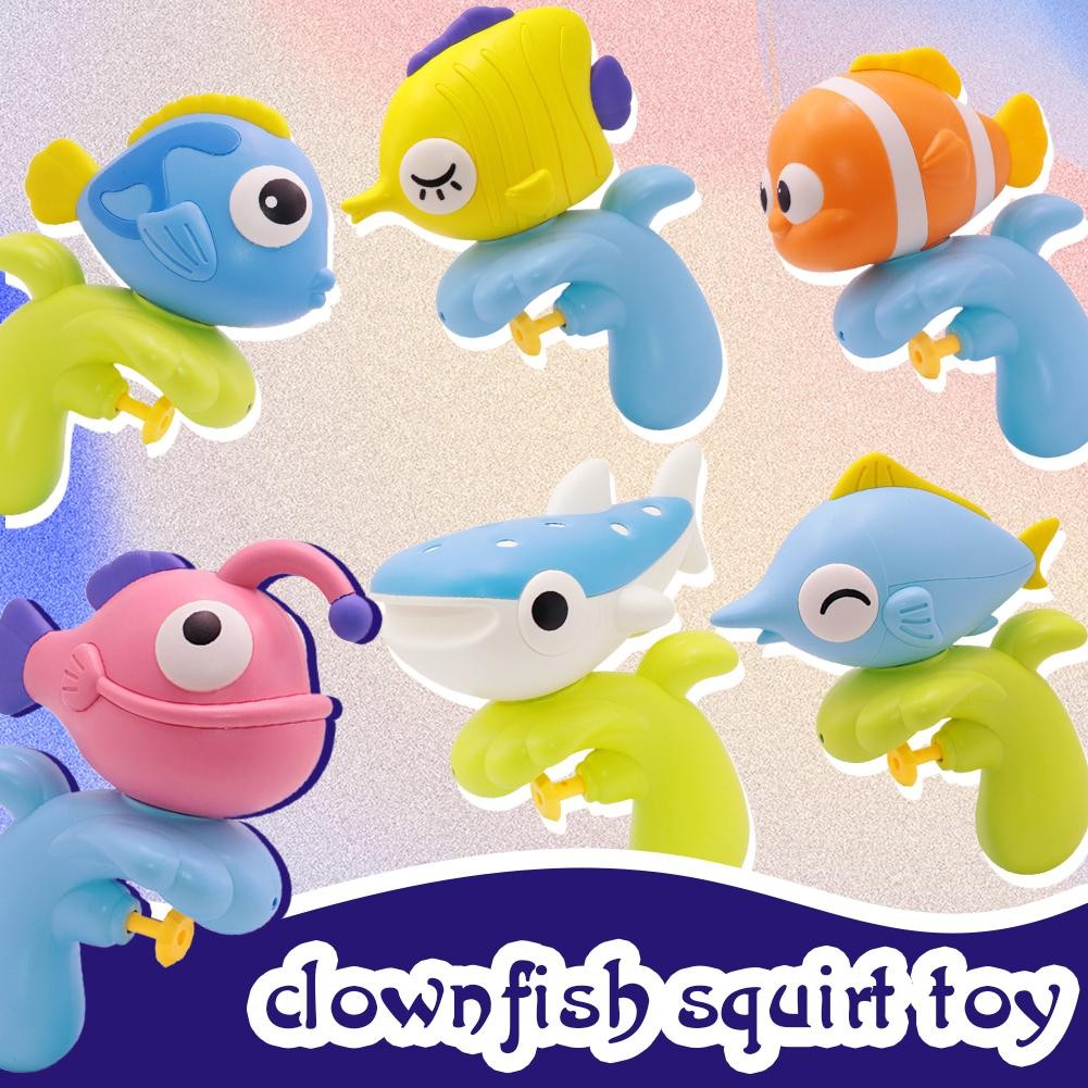 Cartoon Marine Animal Launch Toy Clown Fish Shark Tropical Fish ...