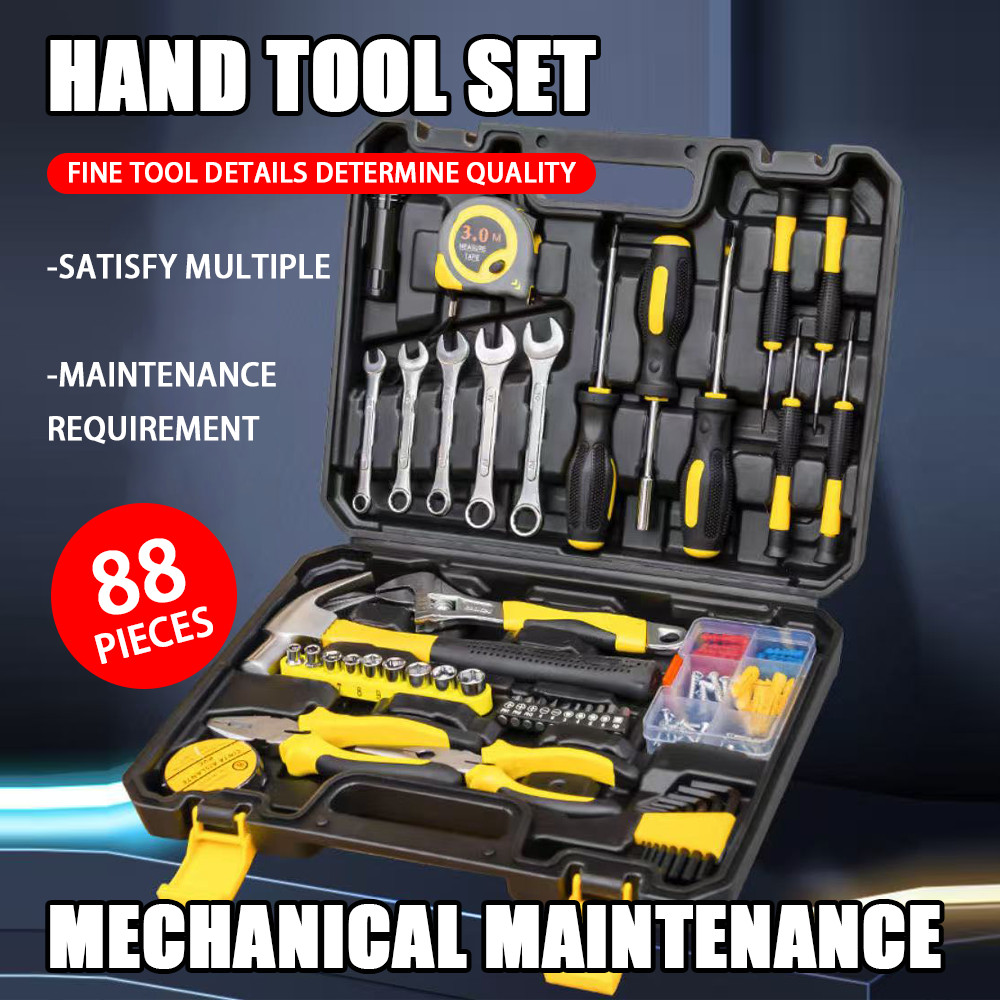 Tools 88Pcs Toolkit Spanar Box Tool Set Heavy Duty Rachet Wrench Set Combination Socket Set ...