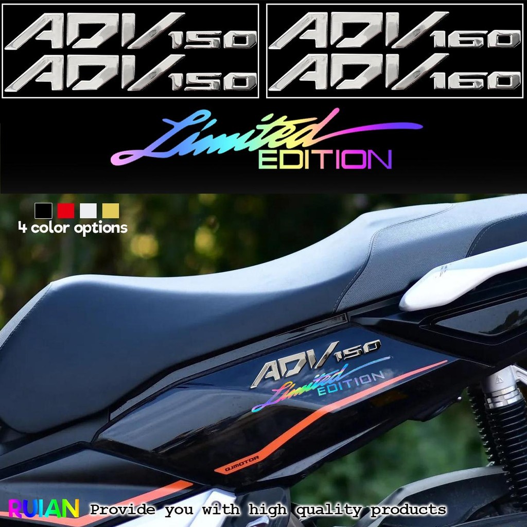 4PCS ADV160 Emblem ADV150 3D Logo 3D Sticker for Honda Adv160 Adv 150 ...