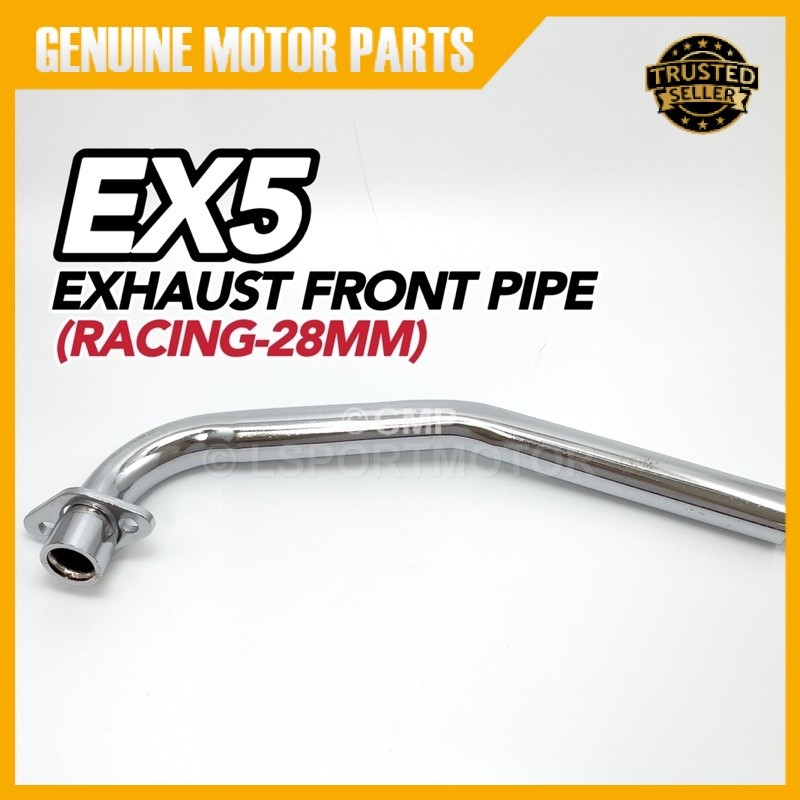 28MM 🔥 HONDA EX5 / DREAM EXHAUST FRONT PIPE (RACING-28MM) EKZOS MUFFLER ...