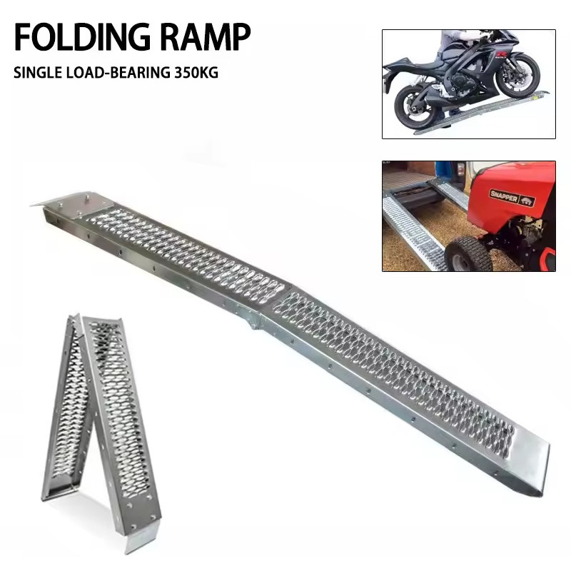 1PCS/1 PAIR Aluminum motorcycle loading ramp, portable ramp, barrier ...