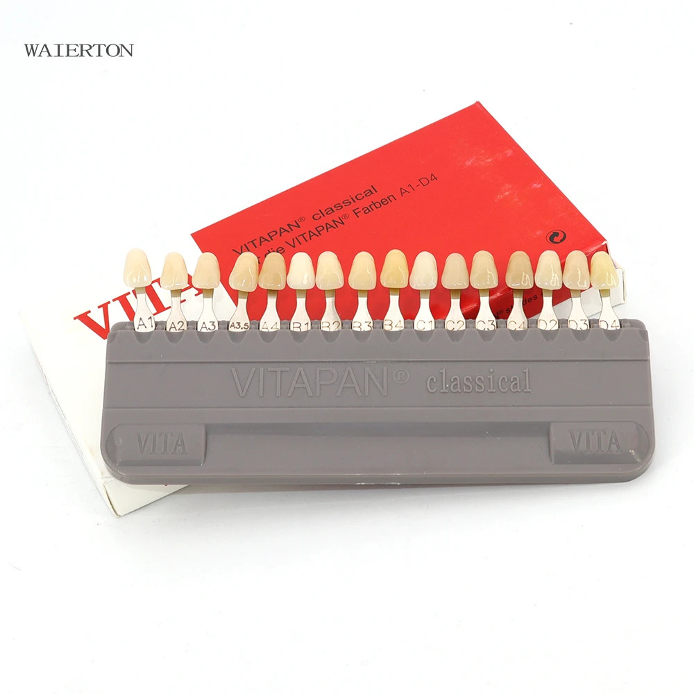 16 Colors Teeth Whitening Porcelain 16 Color Shade Guide 3D Teeth Whitening Porcelain Toothguide ...