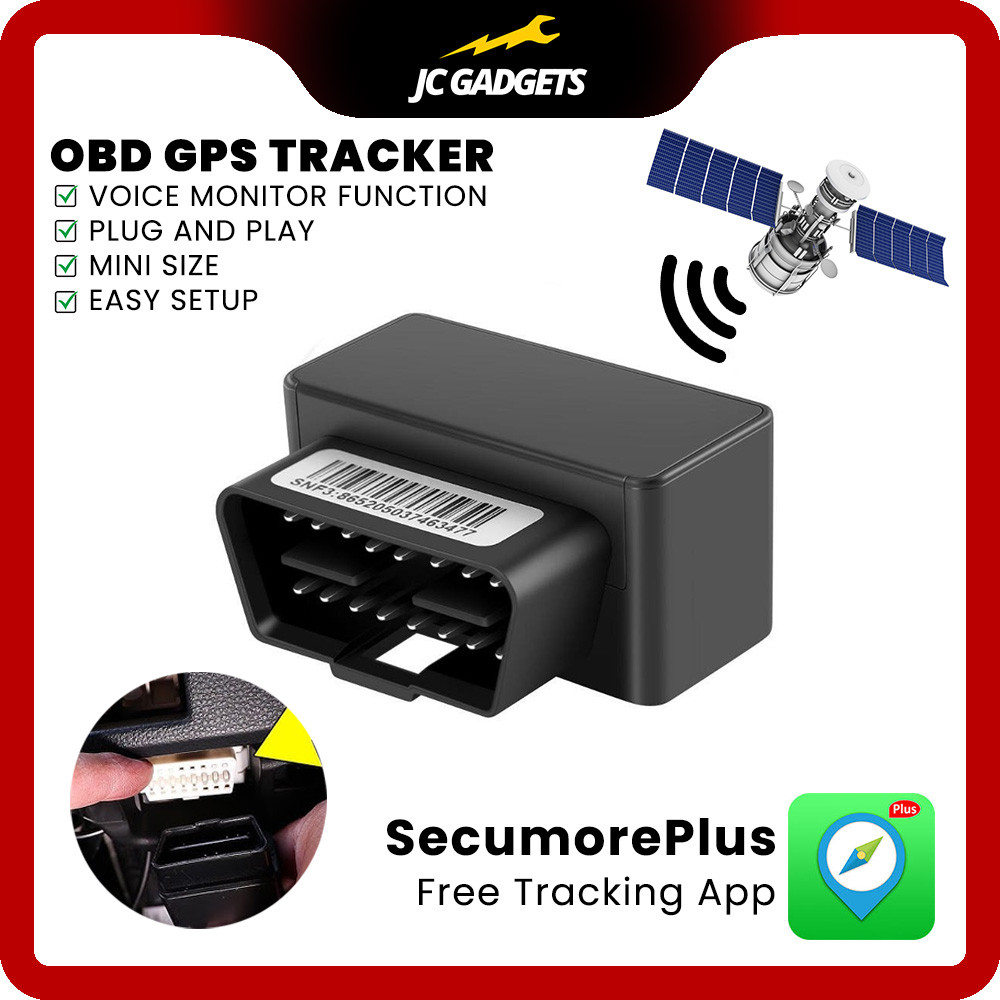 SECUMORE OBD2 GPS Tracker Tracking Device GPRS GSM Locator Location Checking Via OBD II Port ...