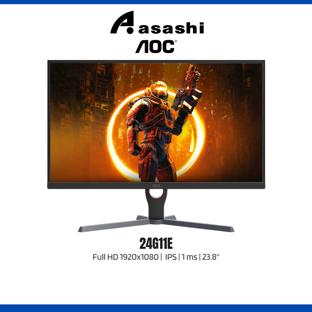 AOC 24G11E 23.8" FHD Fast IPS 180Hz 1ms FreeSync Gaming Monitor ...