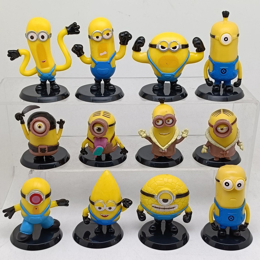 Minion Fans Collectible Toys Set - 12 pieces | Shopee Malaysia