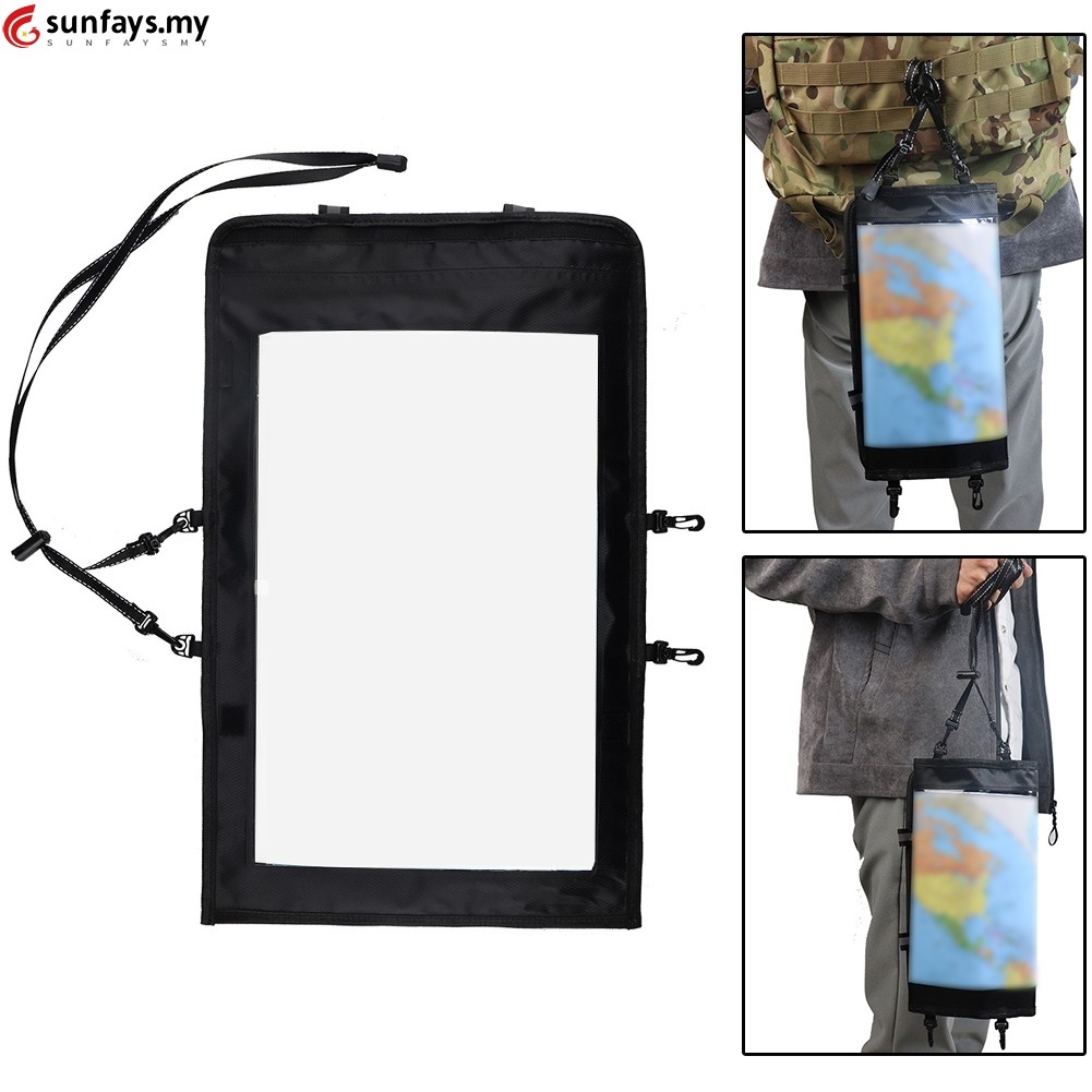 {SUFA} Hiking Map Storage Case Waterproof Foldable Transparent Document ...