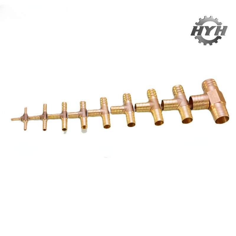 [HYH] All Copper T-Shaped Three-Prong Green Head Water Pipe Hose Air Pipe Joint 4/6/8/10/12/14 ...