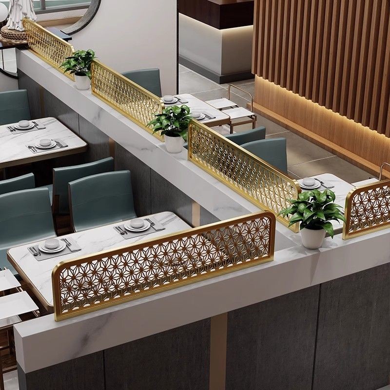 Iron Stainless Steel Restaurant Hot Pot Barbecue Shop Small Partition ...