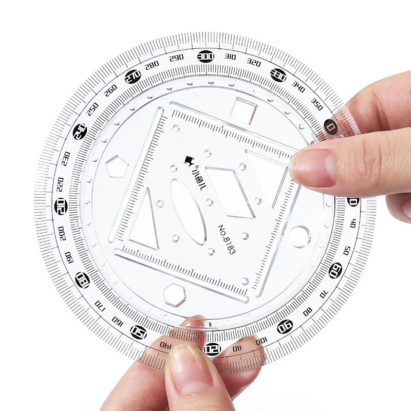 1PCS Multi Functional Geometric Template Ruler Students Can Learn ...