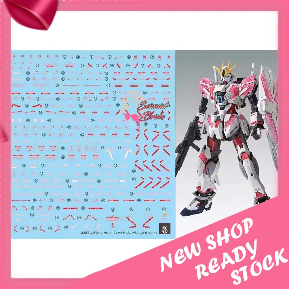 COPY GHOST MG 1/100 NARRATIVE C-PACKS VER KA WATERSLIDE DECAL | Shopee ...