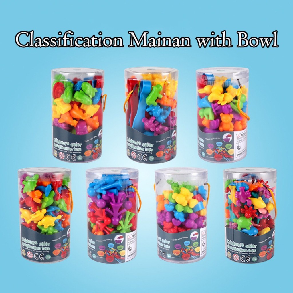 Childrens Color Classification Toys with Bowl Montessori Toys ...