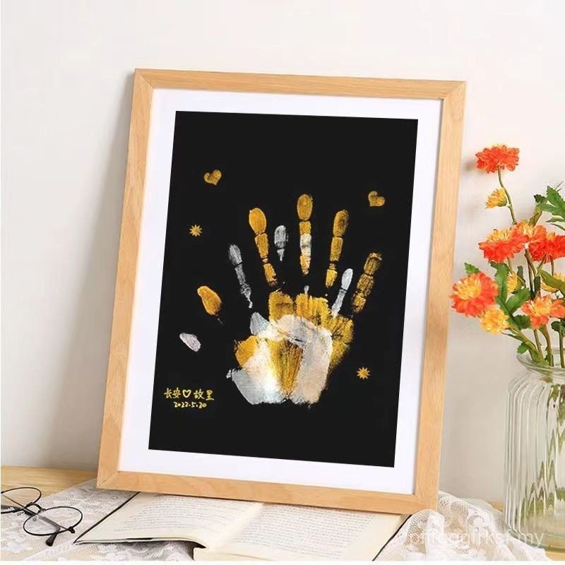 Diy diy Couple Handprint Commemorative Photo Frame Tanabata Couple Gift ...