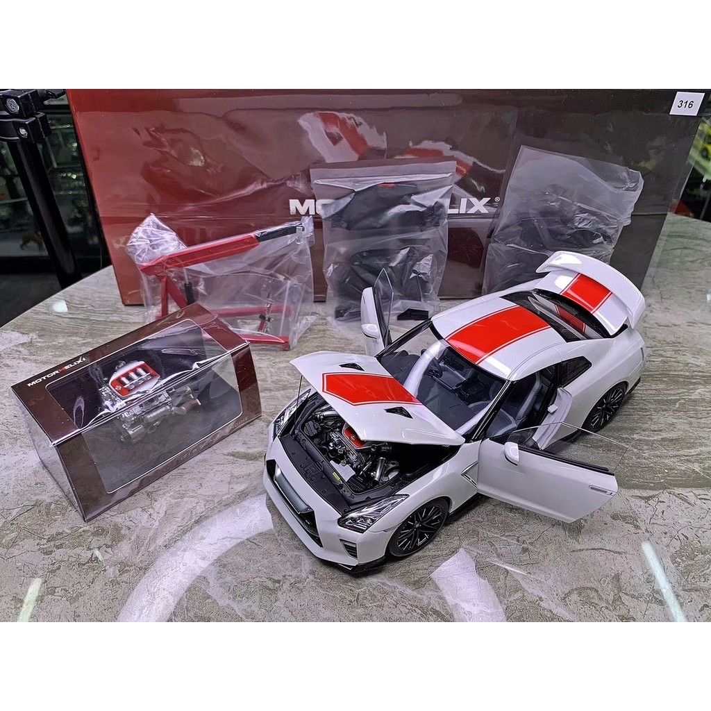 Mh MOTORHELIX 1: 18 Nissan GTR R35 50th Anniversary Edition Alloy Car ...