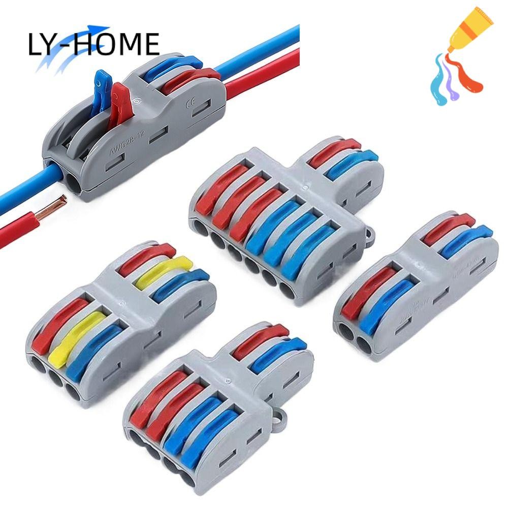 LY-HOME Quick Terminal Block, Mini Universal Compact Wire Connector ...
