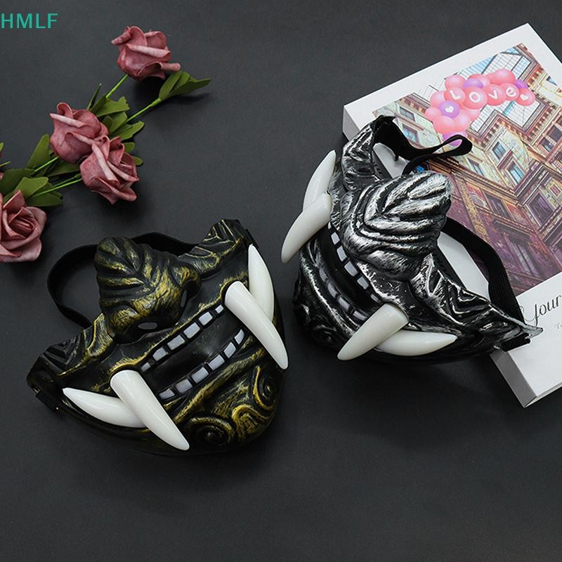 【HM】 Japanese Samurai Oni Demon Mask Halloween Demon Samurai Cosplay ...