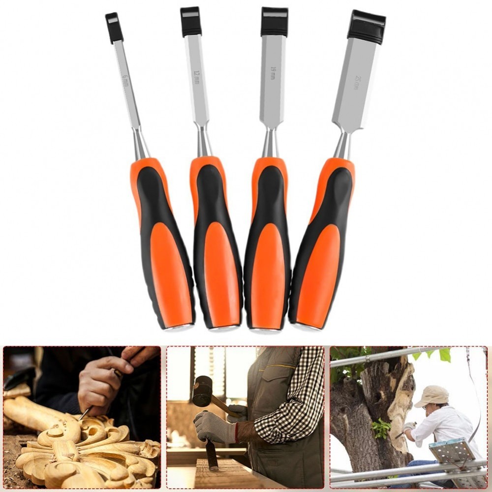 Discover the Art of Carving with This 4 Piece Bevel Edge Wood Chisel ...