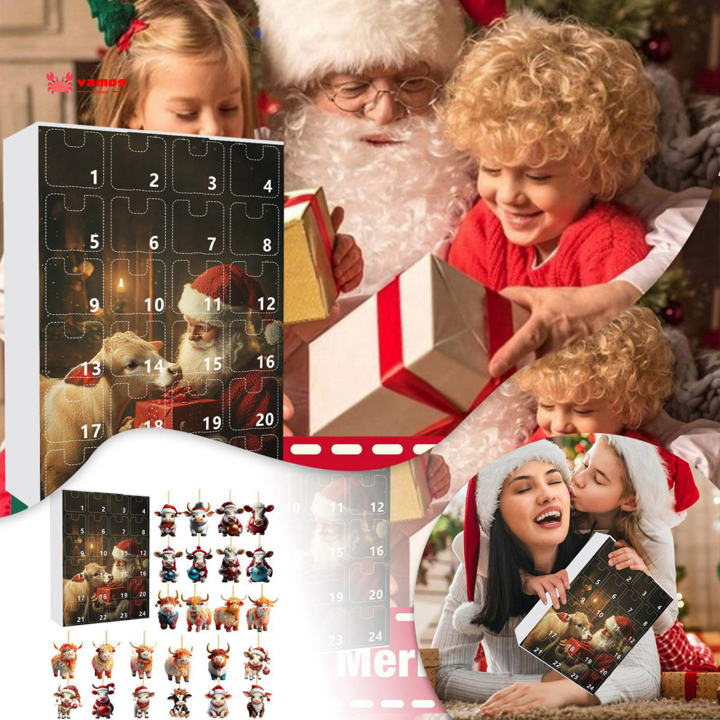 [Ready stock] Cute Cartoon Christmas Countdown Kids' Room Holiday ...
