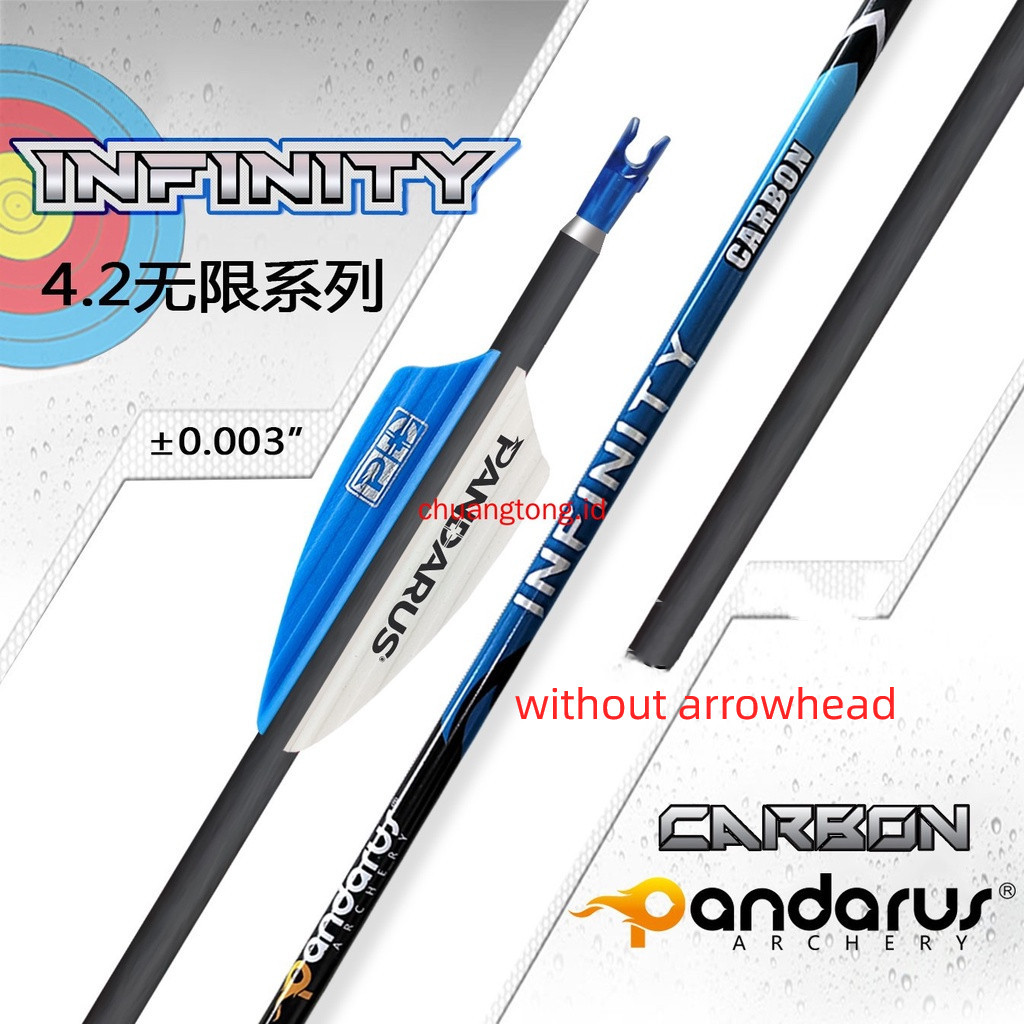 12PCS PANDARUS ID4.2 Pure Carbon INFINIYY Straightness: +/- .003 Spine ...