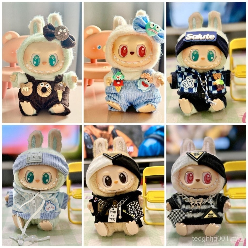 Only Clothes] Second Generation Seated Mystery Box Labubu Clothes Vinyl ...