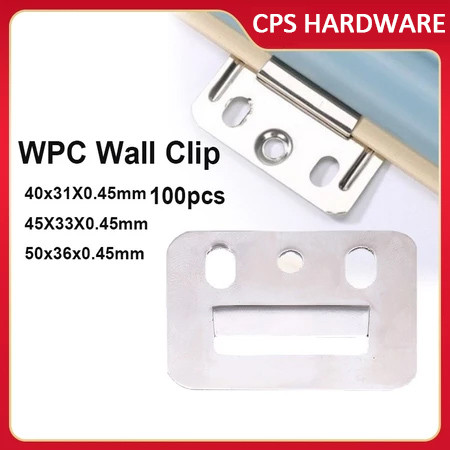 100Pcs Metal Clip for WPC Wall and Ceiling Fluted Cladding Clip Wall ...