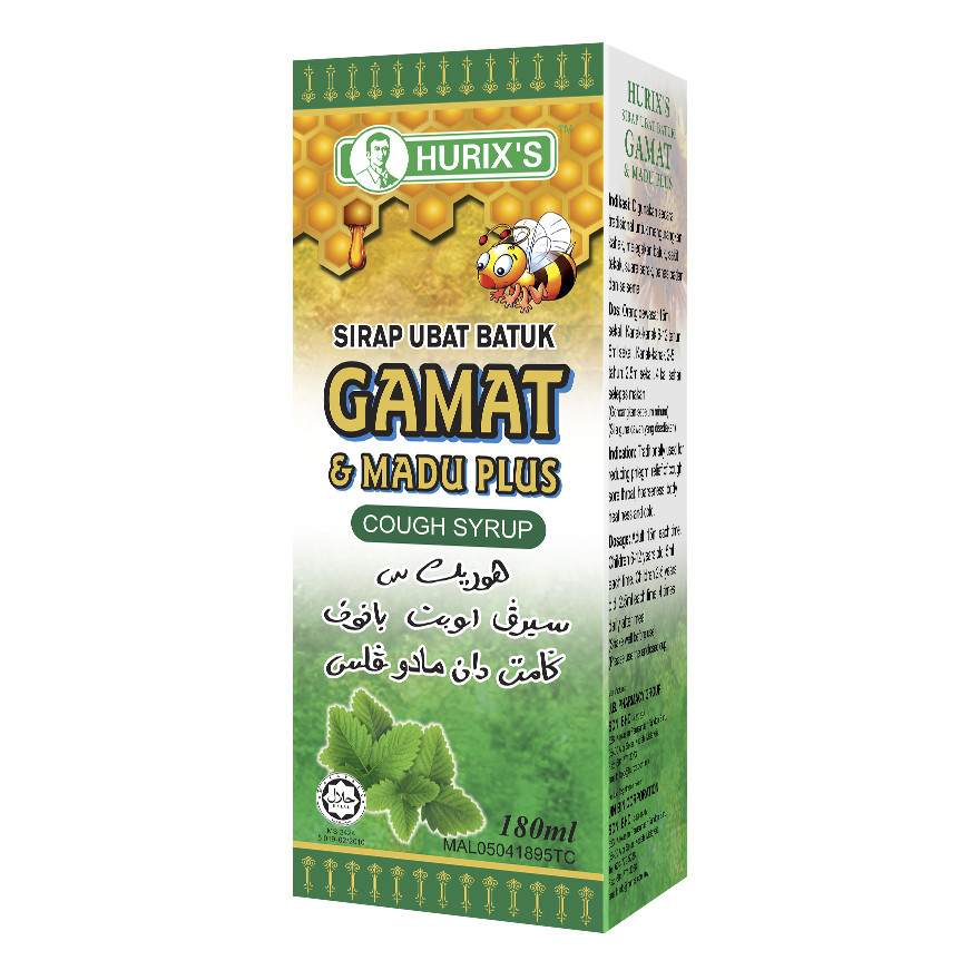 HURIX'S Gamat & Madu Plus Cough Syrup 180ml | Shopee Malaysia