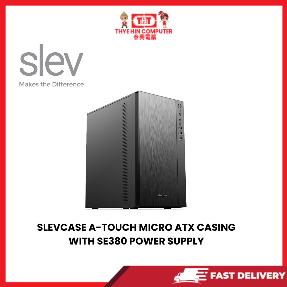 SLEVCASE A-TOUCH MICRO ATX CASING WITH SE380 POWER SUPPLY | Shopee Malaysia