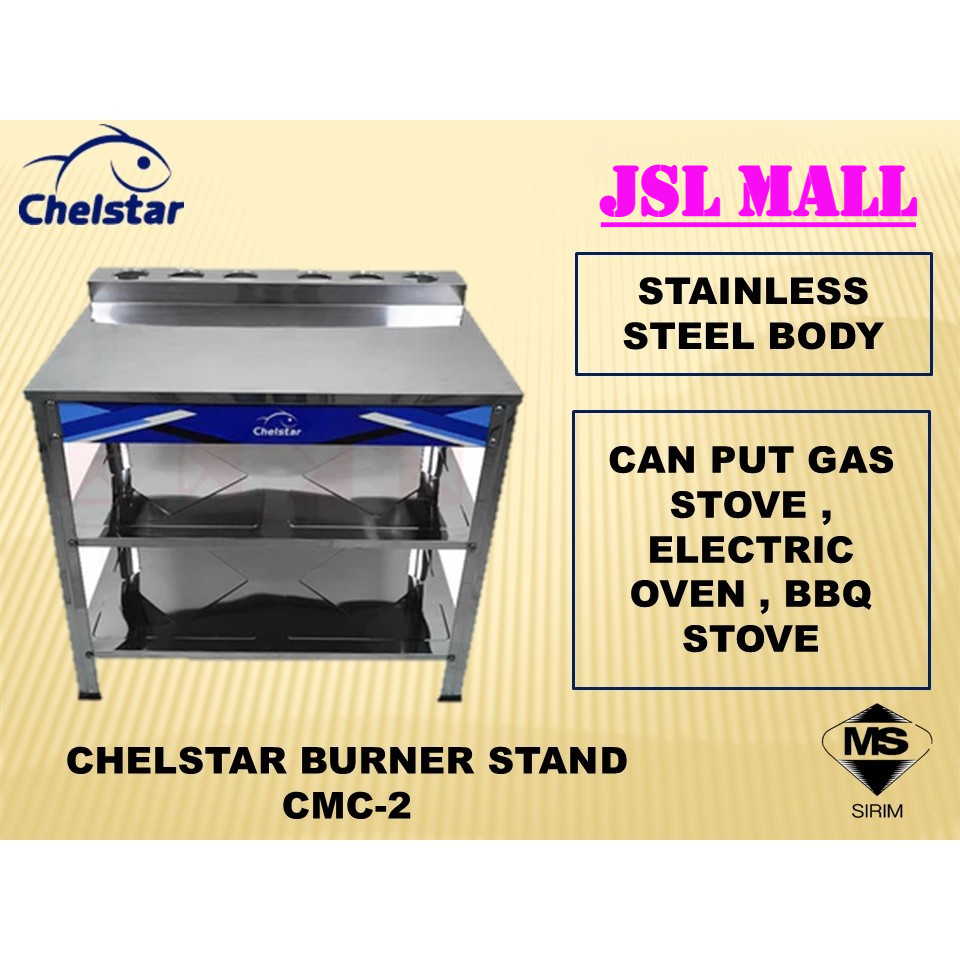 CHELSTAR Stainless Steel Multipurpose Gas Cooker Rack / Oven Stand ...